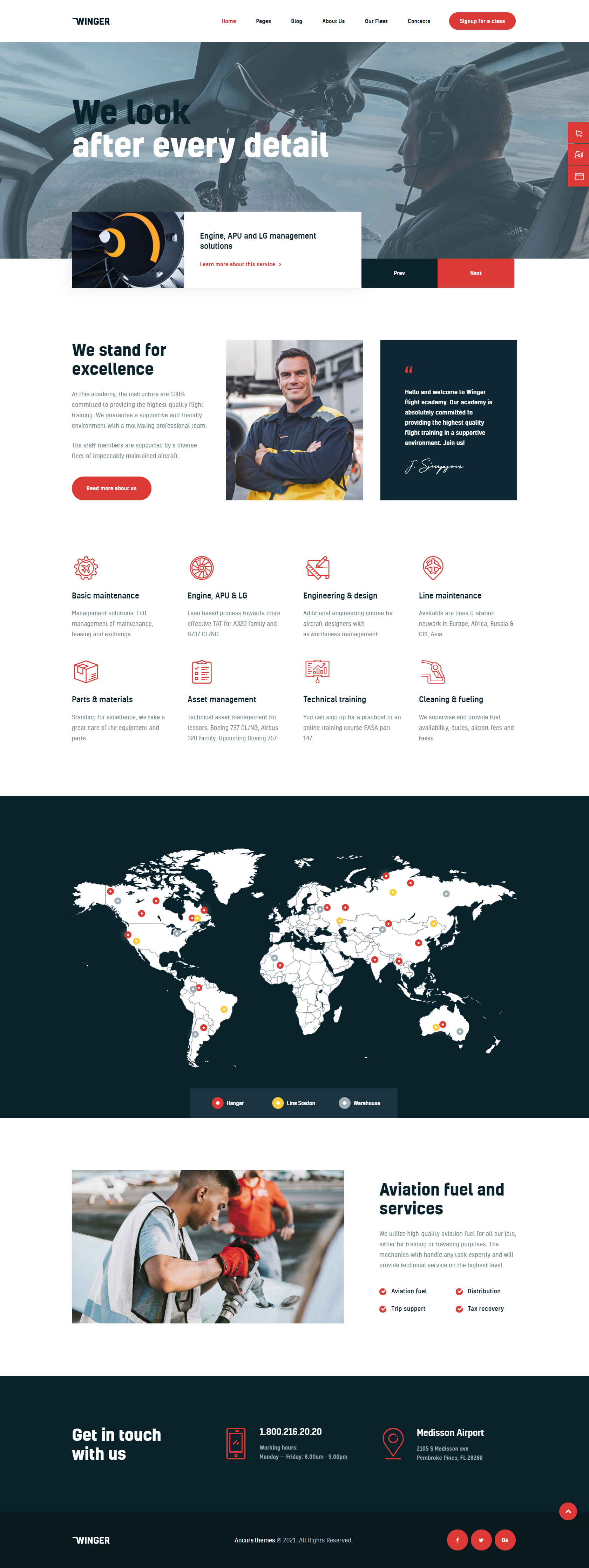 Aviation Website Design Service in US | Digit Media Designs